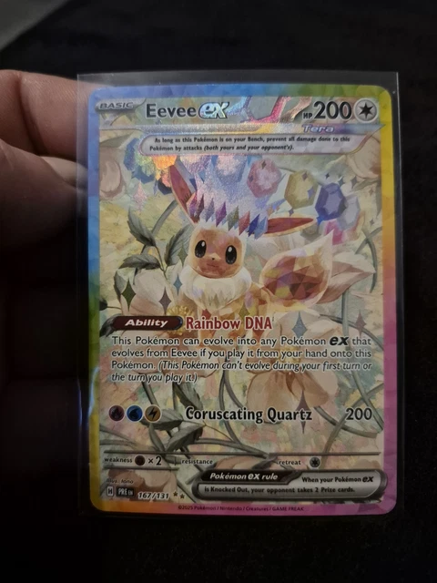POKEMON TCG PRISMATIC Evolutions Special Illustration Rare Eevee 167 £ ...