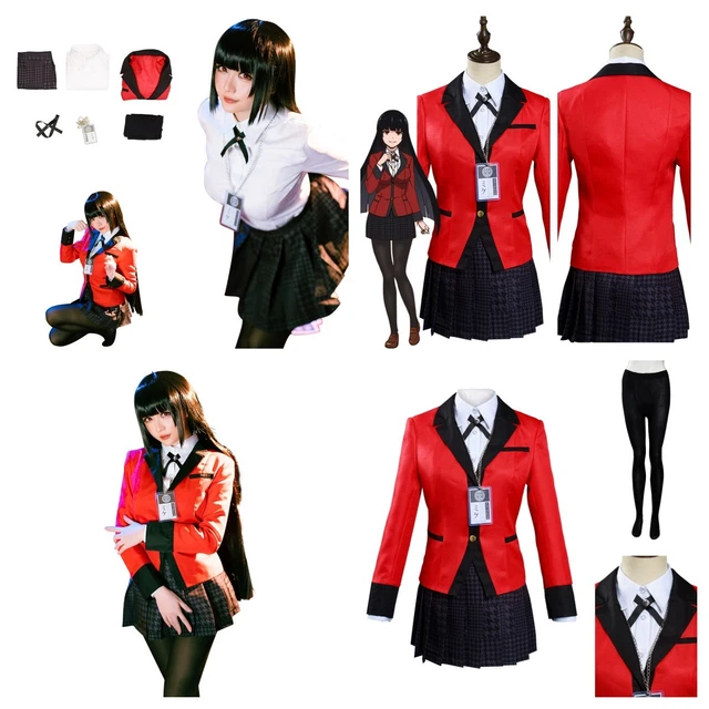 COMPULSIVE GAMBLE:KAKEGURUI JABAMI Yumeko Meari Saotome COS JK School ...