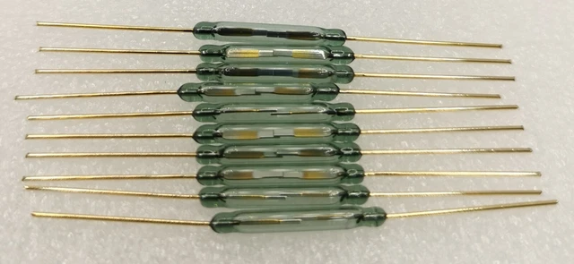 10 PCS GC2725 Gunther 2.6mm x 18.5mm Glass Reed Switch SPST 1A 12VA $6. ...