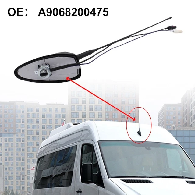 ANTENNA TETTO NERA per Mercedes Sprinter W906 0617 Prestazioni stabili ...