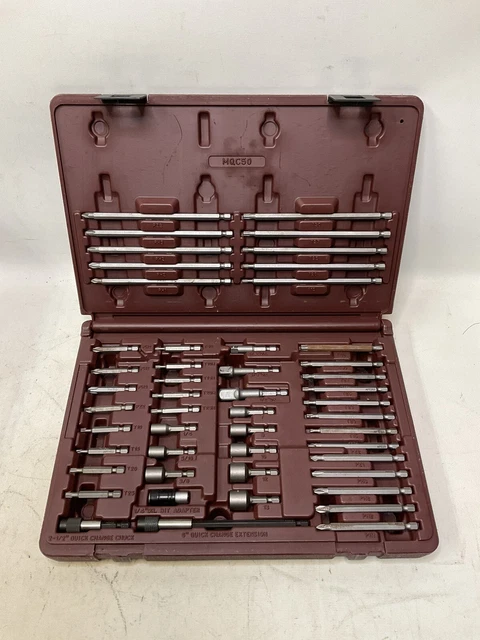 MATCO TOOLS 50 Piece Quick Change Bit Set MQC50 W/ Case EUR 83,66 ...