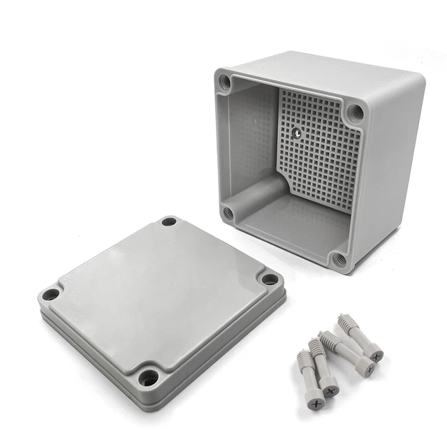 ELECTRICAL JUNCTION BOX with Mounting Plate and IP67 Waterproof White ...