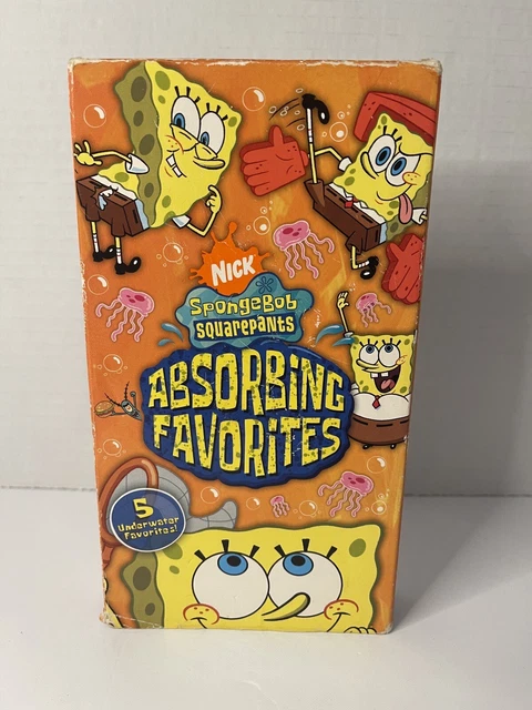 SPONGEBOB SQUAREPANTS: ABSORBING Favorites (VHS, 2005) Tested, RARE ... SPONGEBOB SQUAREPANTS: ABSORBING Favorites (VHS, 2005) Tested, RARE ...