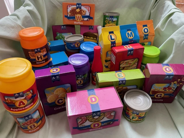 LEARNING RESOURCES A to Z Alphabet Groceries - All 26 Letters of ...