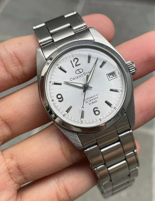 RARE ORIENT STAR White Dial Explorient Automatic Men's watch Vintage ...