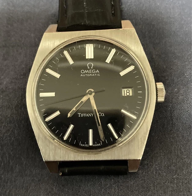 OMEGA VINTAGE REVISIONE Tiffany & Co Orologio Uomo Automatico Autentico ...