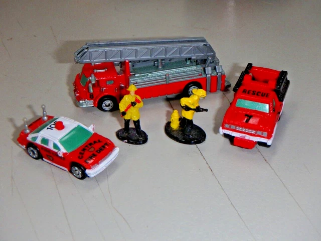 VINTAGE GALOOB 1994 Micro Machines Fire Brigade Truck Set EUR 25,42 ...
