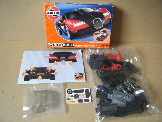 AIRFIX QUICK BUILD (BUGATTI VEYRON 16.4) model kit J6020. Sealed parts ...