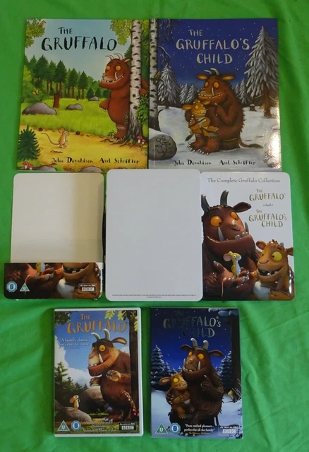 GRUFFALO & GRUFFALO CHILD BOX SET 2x DVD's In Tin PLUS BOTH BOOKS ...