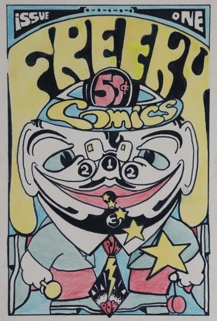 VINTAGE FREEKY COMICS Underground Comix Psychedelic Surrealist Cover ...