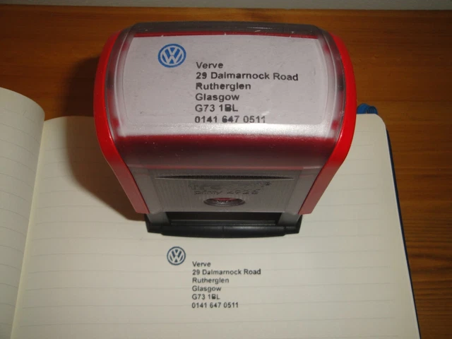 VW VOLKSWAGEN GARAGE Service History Dealer Stamp - Self Inking £51.00 ...