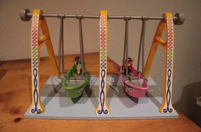 PLAYMOBIL 5553 SCHIFFSSCHAUKEL Jahrmarkt Kirmes Spielplatz Urlaub Fun ...