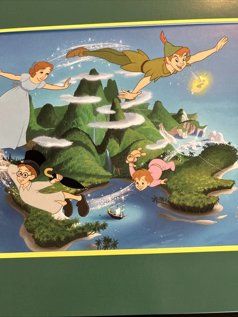 RARE DISNEY WALT Disney Peter Pan Lithograph Portfolio Artwork Wendy ...