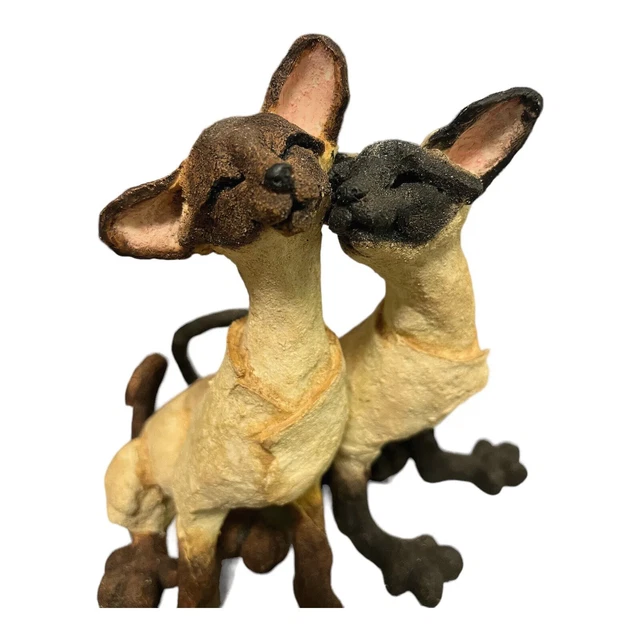 COUNTRY ARTISTS RESIN Siamese Cats Ping & Pong A Breed Apart 8" Tall ...