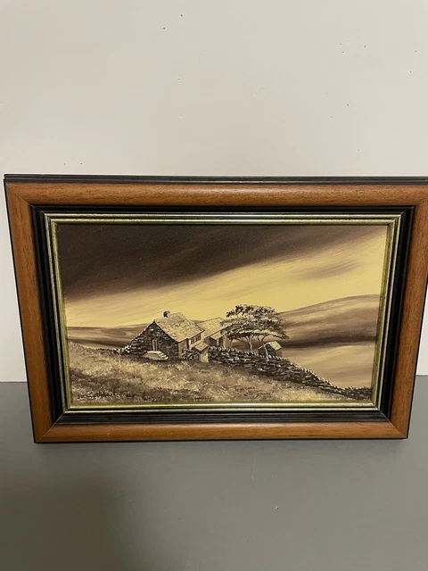 FINE OIL PAINTING Wuthering Heights By Haworth Artist Jack Cuthbert £30 ...