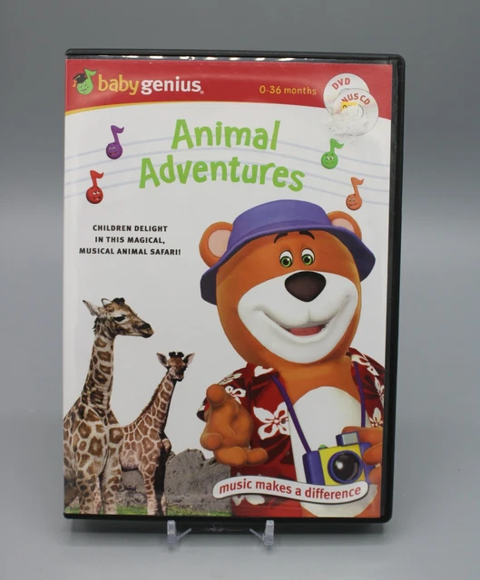 BABY GENIUS ANIMAL Adventures DVD W/Bonus CD $8.00 - PicClick CA