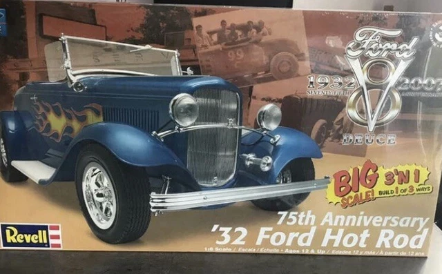 REVELL 1/8 SCALE 1932 Ford Hot Rod Model Kit - New unbuilt with 3 build ...