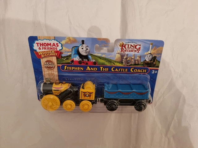 THOMAS THE TANK & Friends STEPHEN AND THE CASTLE COACH WOODEN TRAIN NEW ...