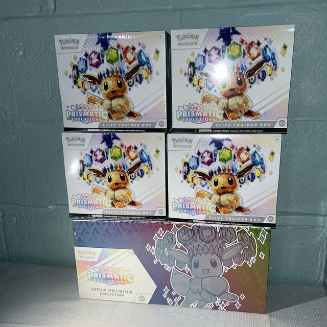 POKEMON TCG: PRISMATIC Evolutions Super Premium Collection SPC and 4 ...