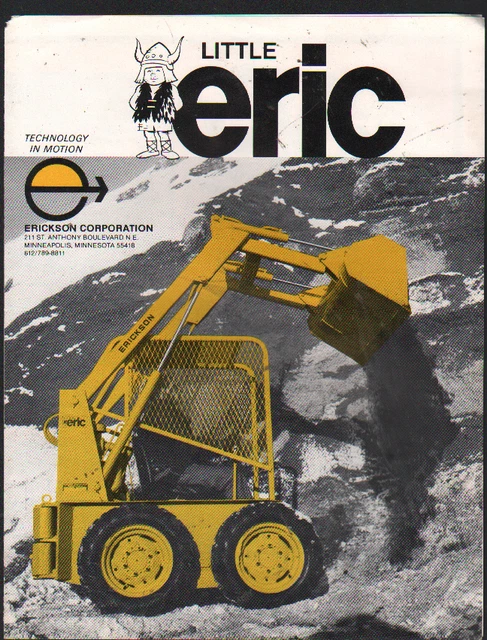 ERICKSON &LITTLE ERIC& Skid Steer Loader Brochure Leaflet £5.50 ...
