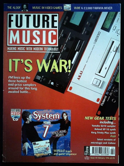 FUTURE MUSIC MAGAZINE No.40 February 1996 mbox2452 It's War! - No CD £5 ...