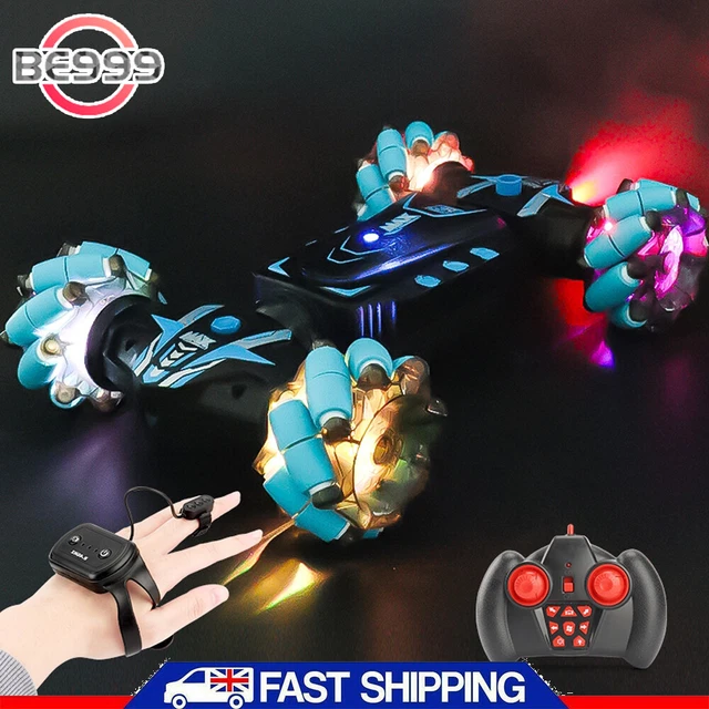 360° ROTATION 4WD Stunt Car RC Hand Gesture Sensing Off-Road Remote ...