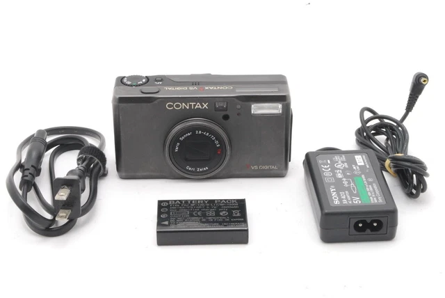 *EX+5* APPAREIL PHOTO compact Contax TVS Digital 5.0MP Titan Black du ...