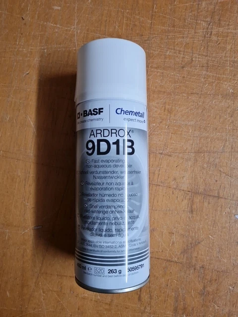 ARDROX EINDRINGPRÜFSYSTEM ENTWICKLER Ax 9D1B - Nassentwickler 400ml, Rissprüfung EUR 10,00 ...