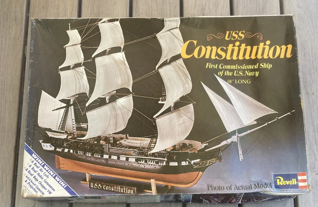 VINTAGE 1972 Revell Model H-320 Kit. USS Constitution, 18” Ship $10.00 ...