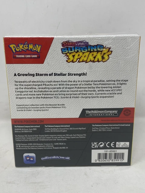 POKÉMON TCG - Scarlet & Violet Surging Sparks Booster Bundle NEW FACTORY SEALED $72.29 - PicClick CA