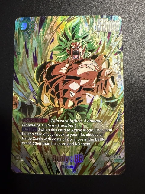 DRAGON BALL SUPER Fusion World Broly BR SCR Alternative Art FB06-120 ...