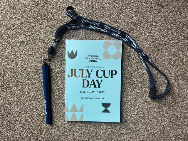 NEWMARKET JULY CUP 12th July 2025 Race Cards-mint with Tattersalls ...