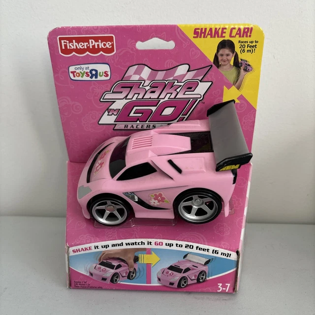 FISHER PRICE MATTEL Shake N Go Racer 2007 Exotic Car Pink Floral Rare ...