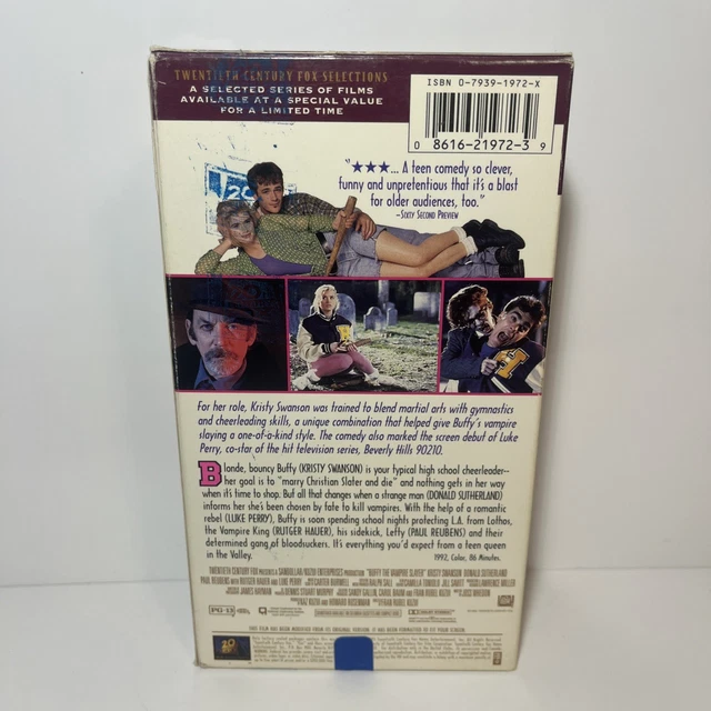 BUFFY THE VAMPIRE Slayer (VHS, 1996) Kristy Swanson, Donald Sutherland ...
