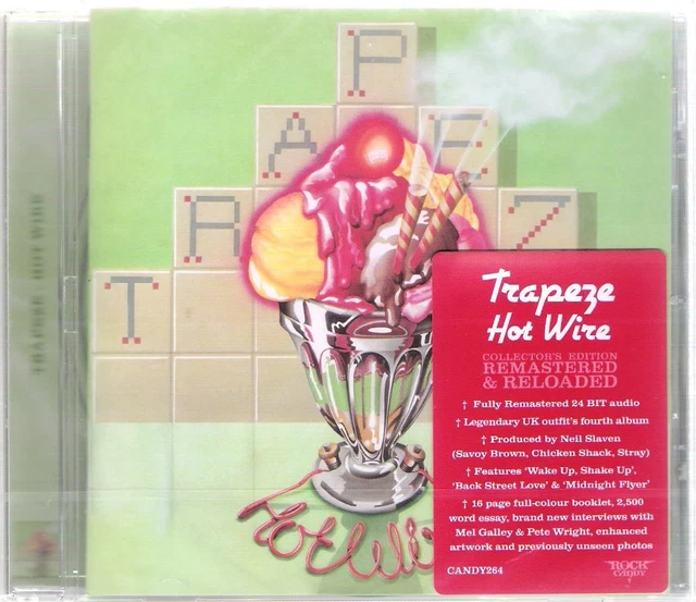 TRAPEZE HOT WIRE ROCK CANDY REMASTER CD BRAND NEW & SEALED Mel Galley ...