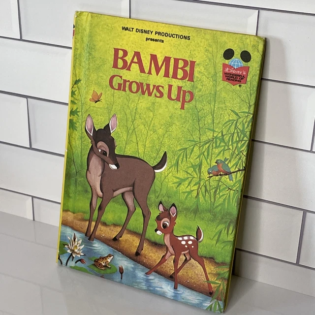 BAMBI GROWS UP Book 1979 Disney's Wonderful World of Reading HC Full ...