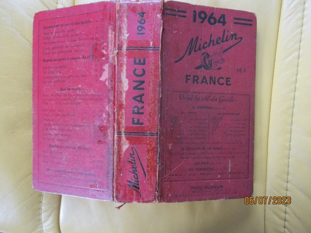 GUIDE MICHELIN 1964 Guide Rouge Collector France Bon Etat EUR 10,00 ...