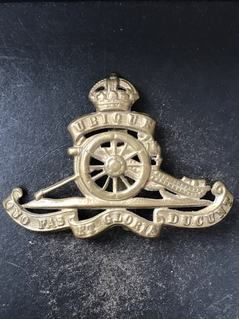 ROYAL ARTILLERY ORIGINAL British Army Cap Badge £14.00 - PicClick UK
