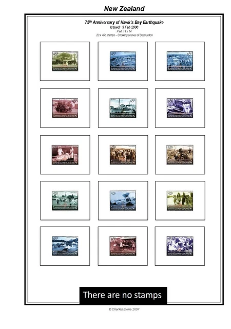 PRINT A NEW Zealand Stamp Album, fully illustrated and annotated $19.12 ...