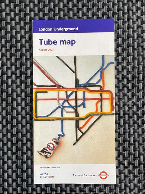LONDON UNDERGROUND TUBE Map August 2003 Tate Gallery By Tube David ...