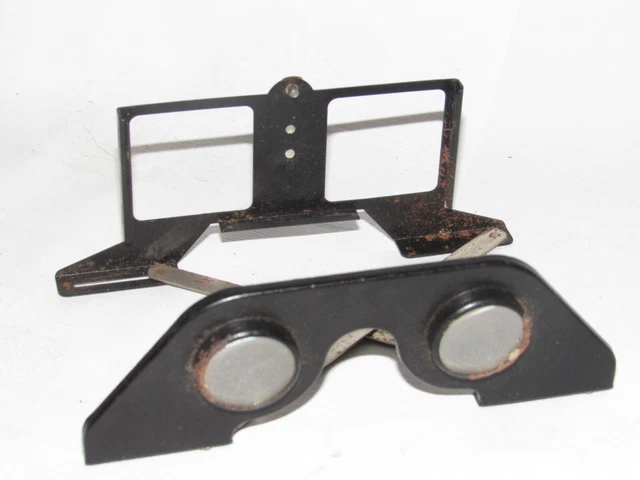 09J15 ANCIEN APPAREIL Visionneuse Negatif Plaques De Verre Stereo Unis ...