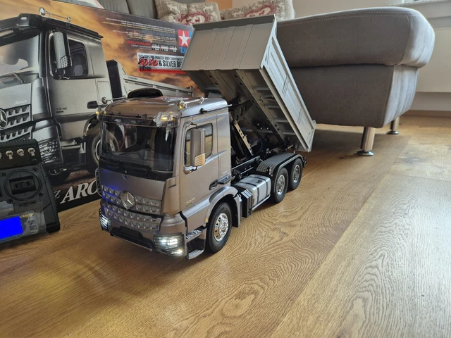 TAMIYA MERCEDES BENZ Arocs 3348 Tipper Truck RC LKW Servonaut RTR EUR ...
