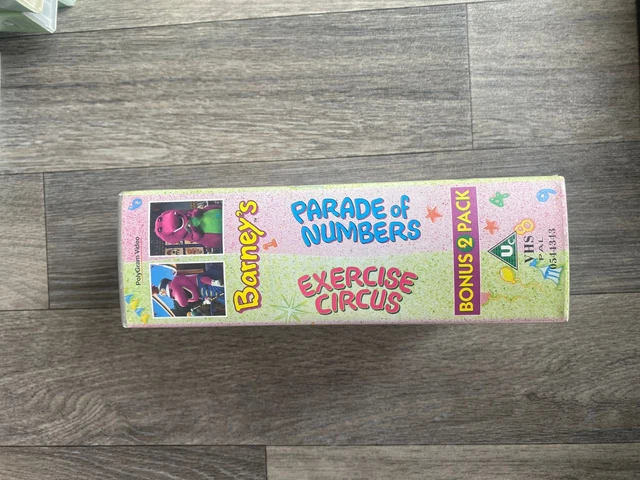 BARNEY - EXERCISE Circus - Parade Of Numbers - Vhs Videos - Very Rare ...