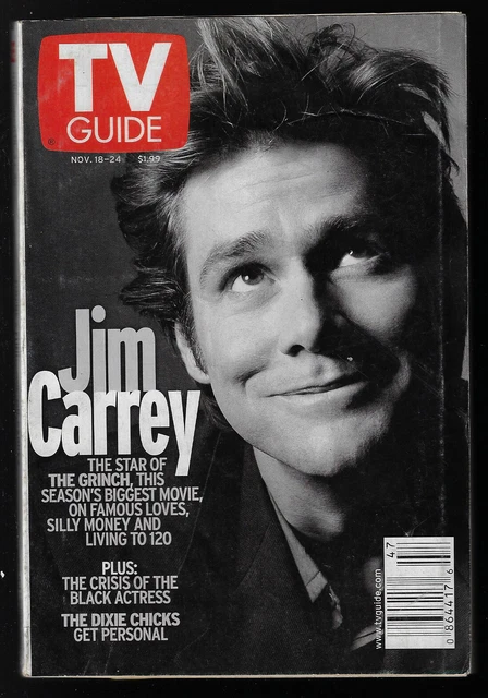 TV GUIDE NOV 18 2000 - JIM CARREY - Providence edition $5.00 - PicClick
