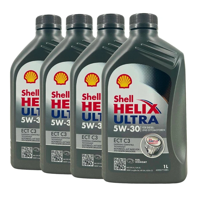 SHELL HELIX ULTRA Ect C3 5W-30 Huile Moto MB 229.51, 229.31, Api Sn ...