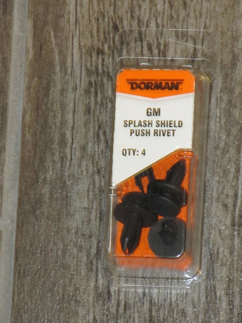 4 DORMAN 963-405D Splash Shield Push Rivets, Engine Cooling Fan Shroud ...