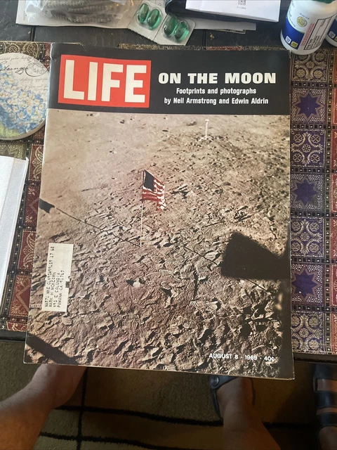 VINTAGE LIFE MAGAZINE August 8,1969 On The Moon Apollo Landing Neil ...