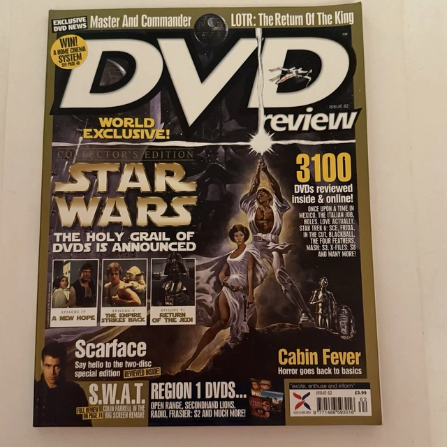 DVD REVIEW MAGAZINE Issue 62 - Star Wars Collector’s Edition- 2004 £6. ...