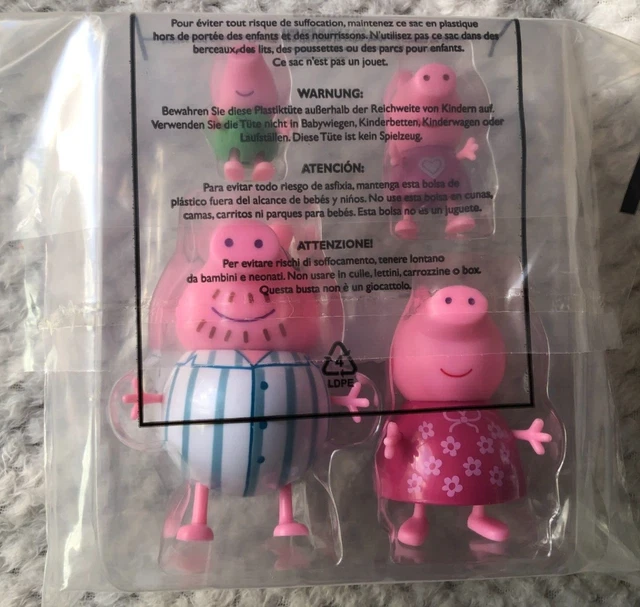 PEPPA PIG BEDTIME Family Pack 4 figures in Pyjamas £9.99 - PicClick UK