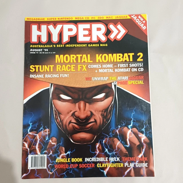 HYPER MAGAZINE ISSUE #9 Australia Mortal Kombat 2 - poster detached $29 ...